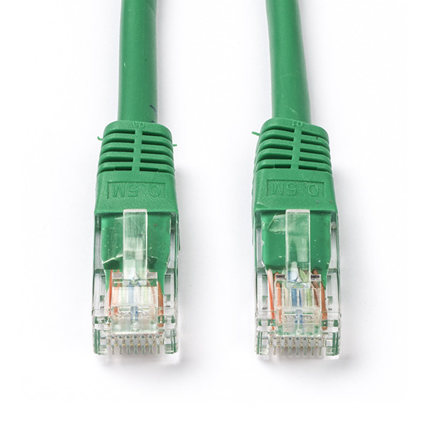 Netwerkkabel | Cat5e U/UTP | 20 meter (100% koper, Groen) Roline Kabelshop.nl